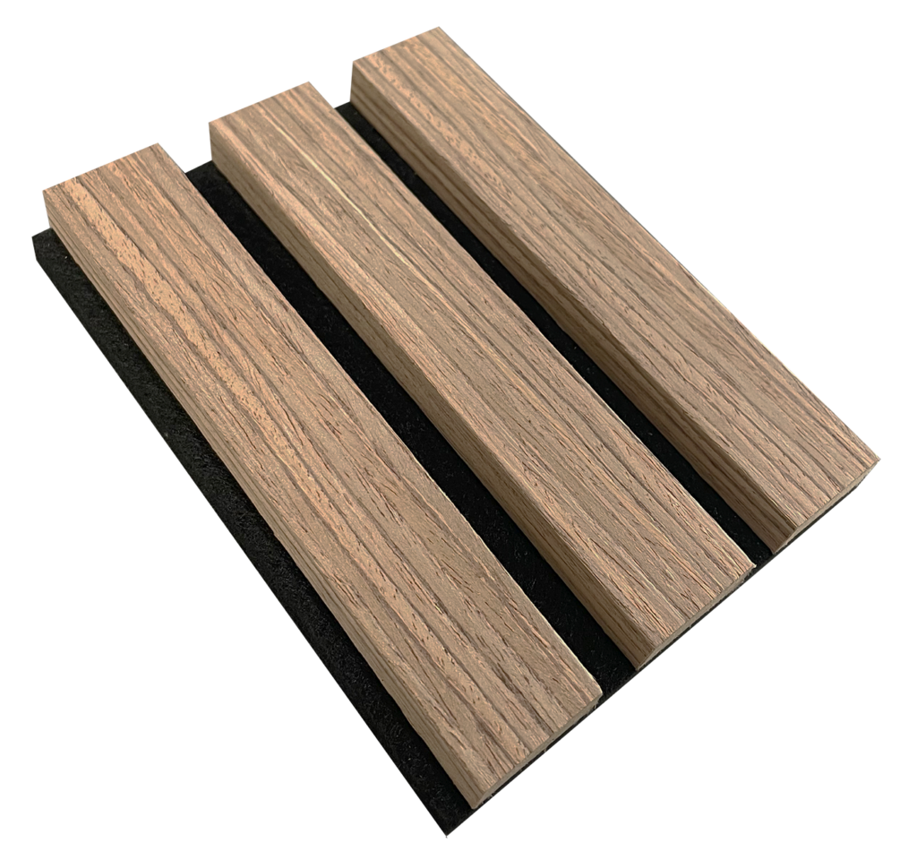 Edge - Wooden Wall Slats - Walnut (110", Wood-faced on all 3 slat sides ...